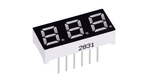 Afișaj : Afișaj LED 7-Segment 3 Cifre Catod Comun-2831AS ...
