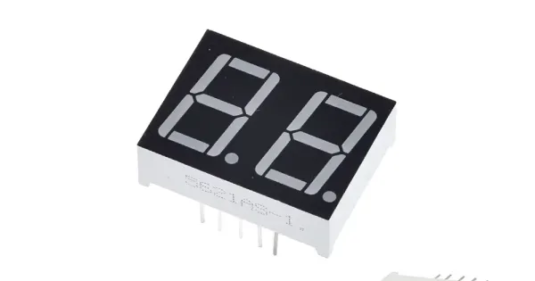 Afișaj 14 mm cu 7 segmente și 2 cifre, catod comun 5621AS ...