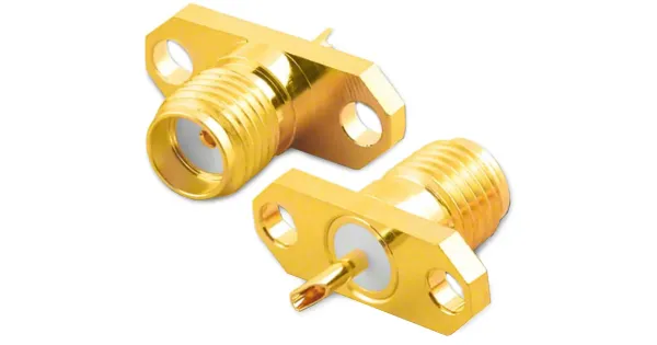 Conector RF : Conector Femelă SMA Pentru Montare pe Panou ...
